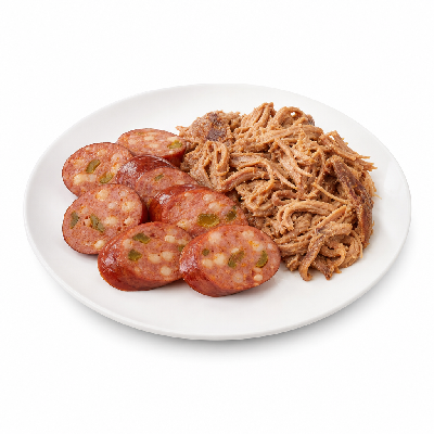 Dickey's Barbecue Pit Westerners Jalapeno Cheddar Kielbasa Pulled Pork ...